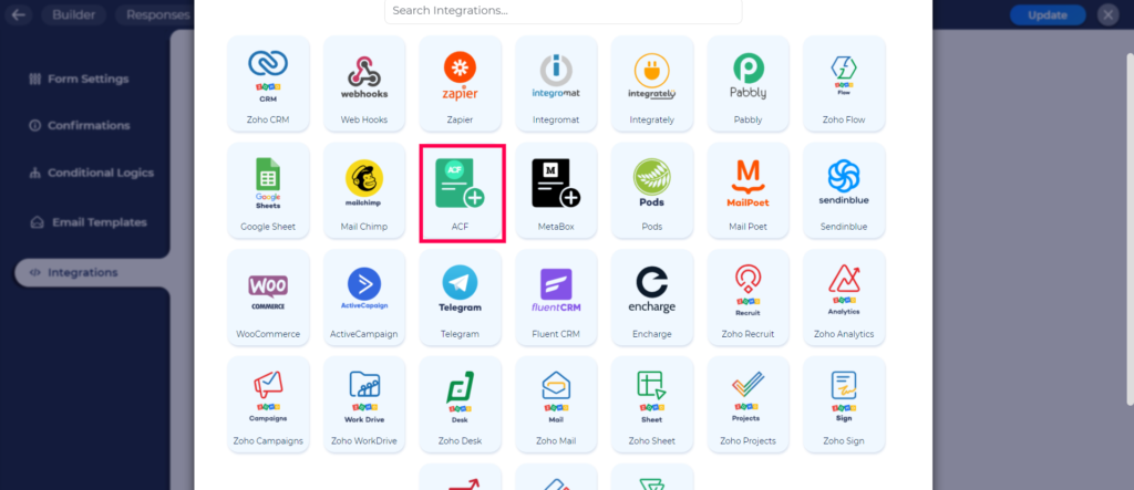 Advanced Custom Fields (ACF) Integrations - Bit Form