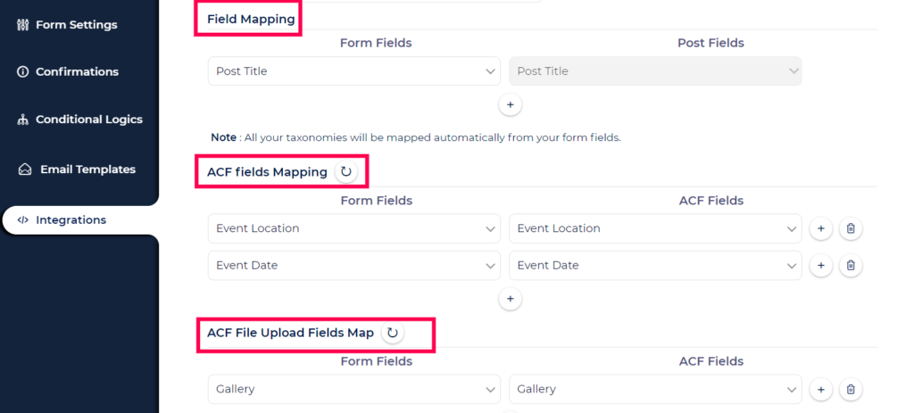 Advanced Custom Fields (ACF) Integrations - Bit Form