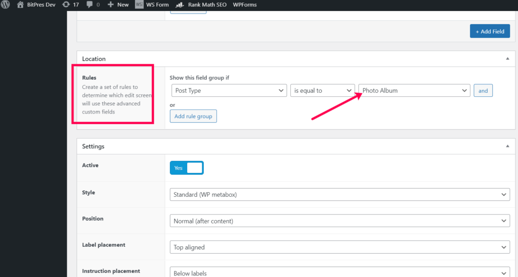 Advanced Custom Fields (ACF) Integrations - Bit Form