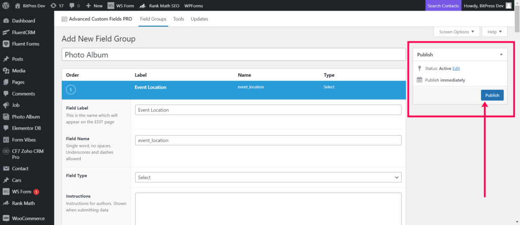 Advanced Custom Fields (ACF) Integrations - Bit Form