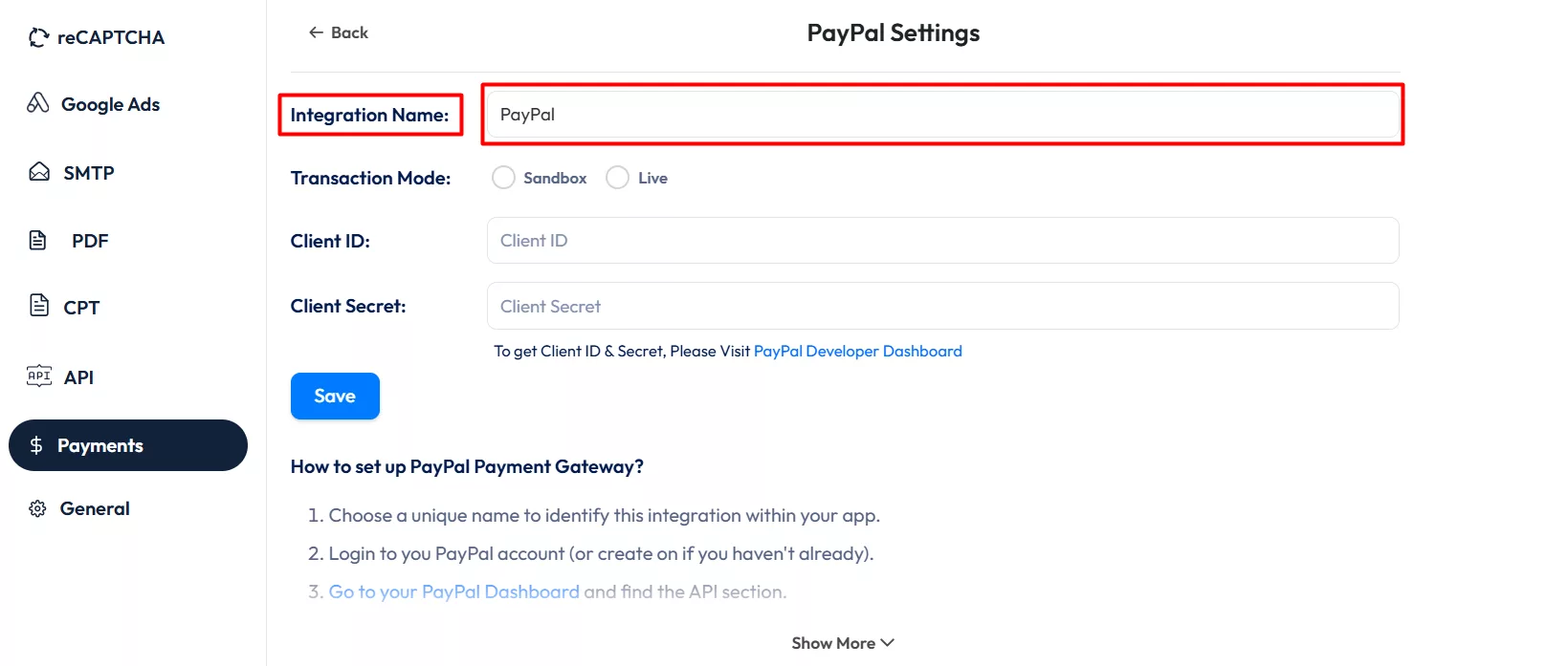 PayPal Payment Field - Bit Form