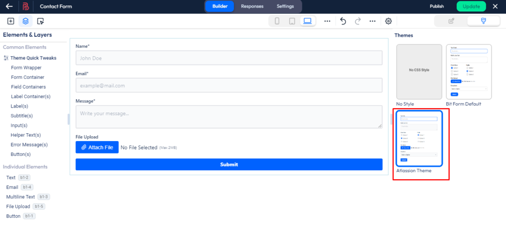 Bit Form - Theme Customization