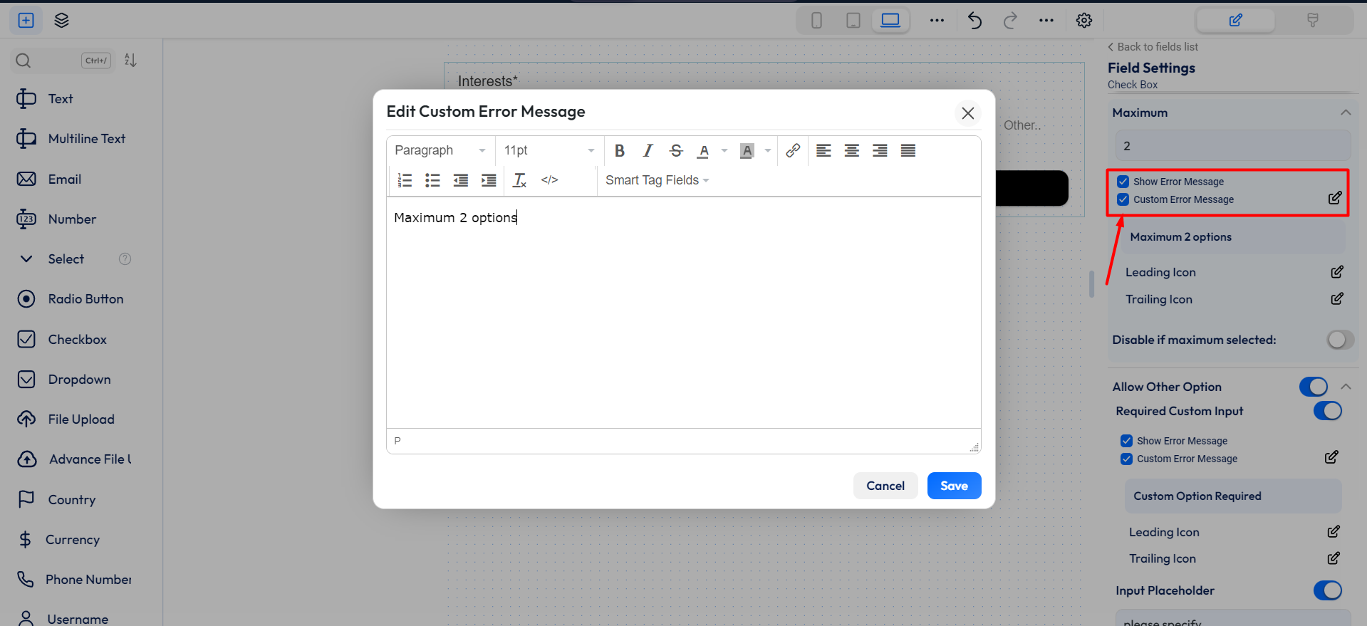 Advanced Checkbox Field In Bit Form - Bit Apps