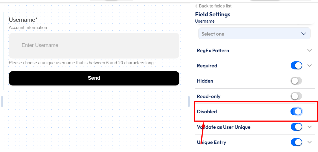 User Name Field Setup In Bit Form - Bit Form