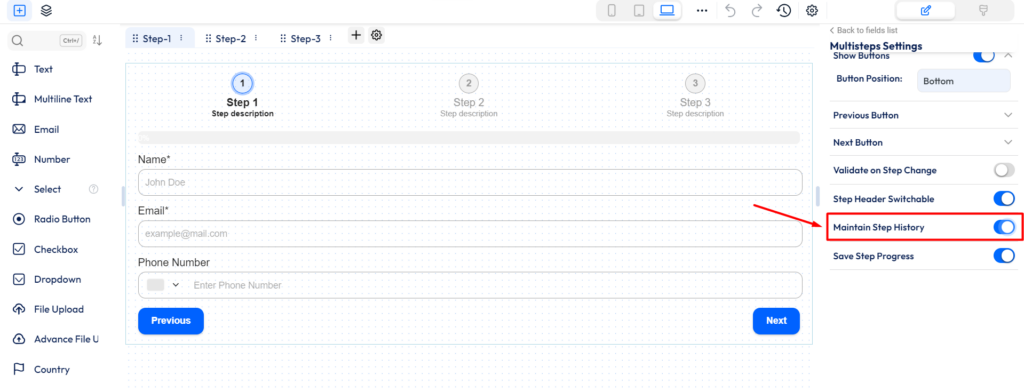 Multistep Form - Bit Form