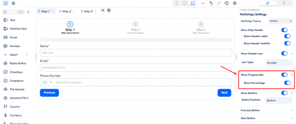 Multistep Form - Bit Form