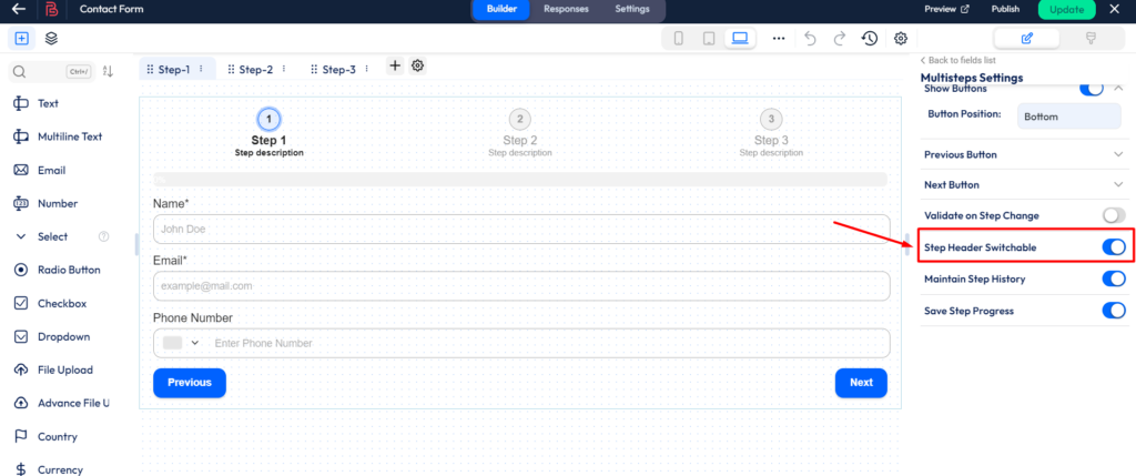 Multistep Form - Bit Form