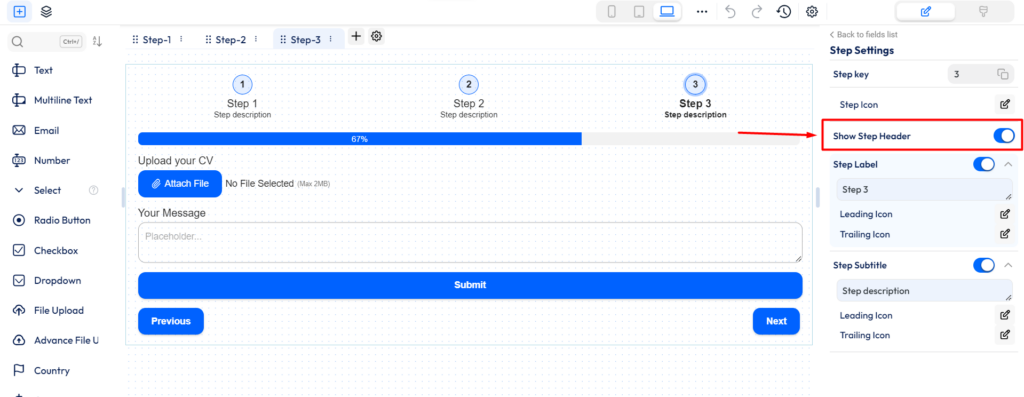 Multistep Form - Bit Form