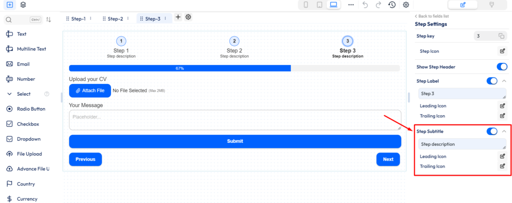 Multistep Form - Bit Form