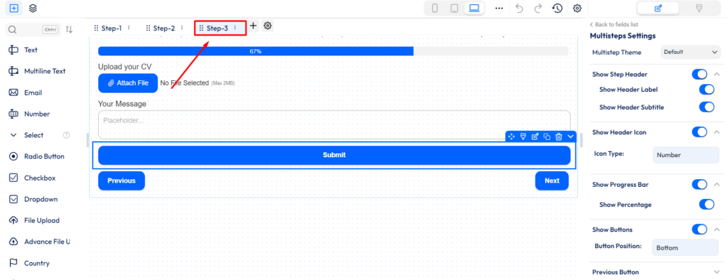Multistep Form - Bit Form